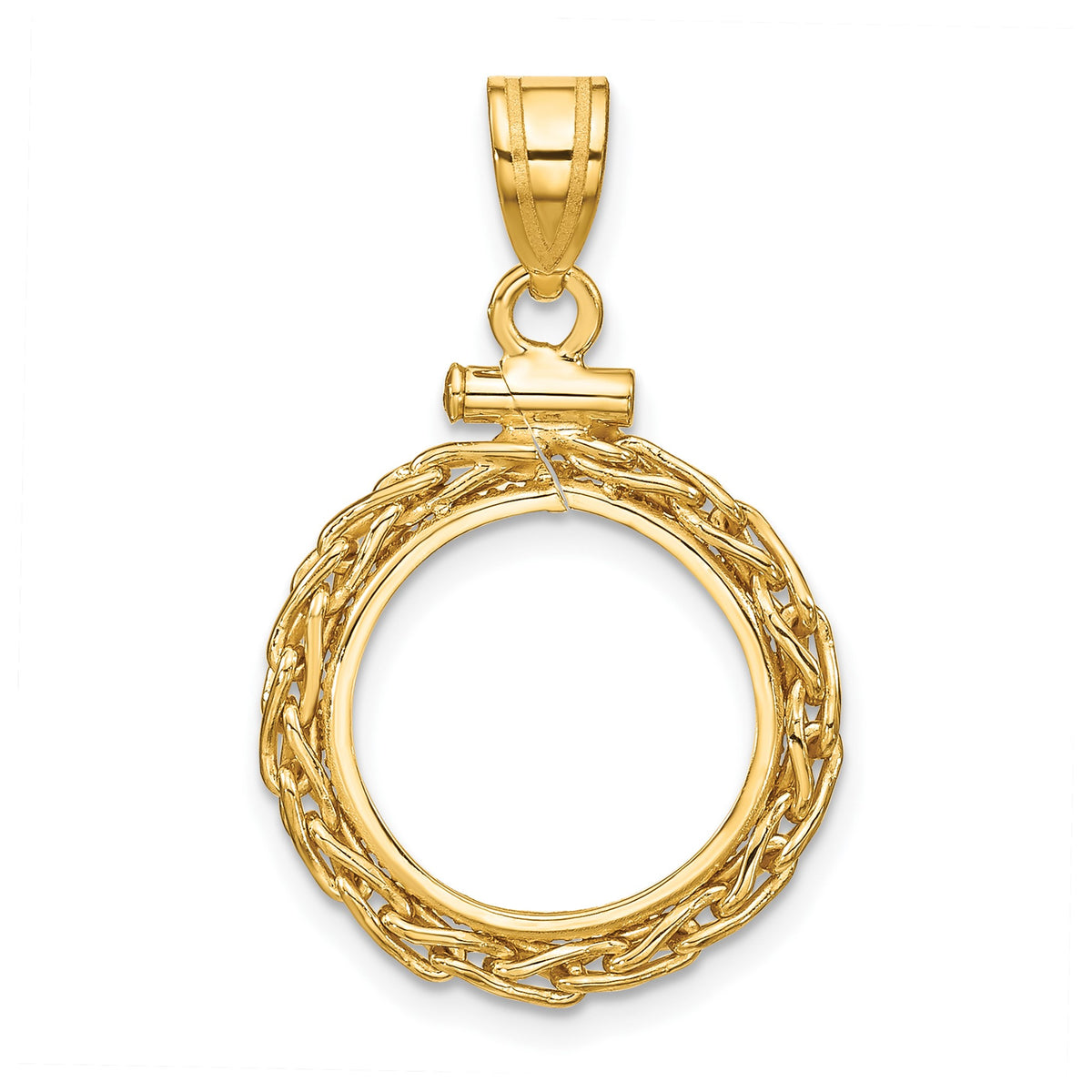 Australian 1/20 oz Gold Lunar $5 Coin Bezel Pendant Screw Top – Gold ...