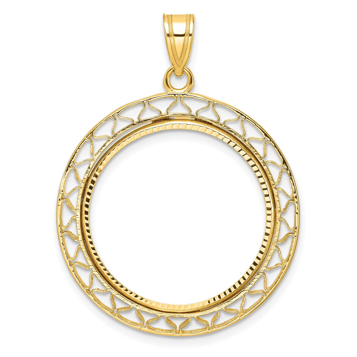 Austria 1/4 oz Gold Philharmonic €25 Coin Bezel Pendant Prong – Gold ...