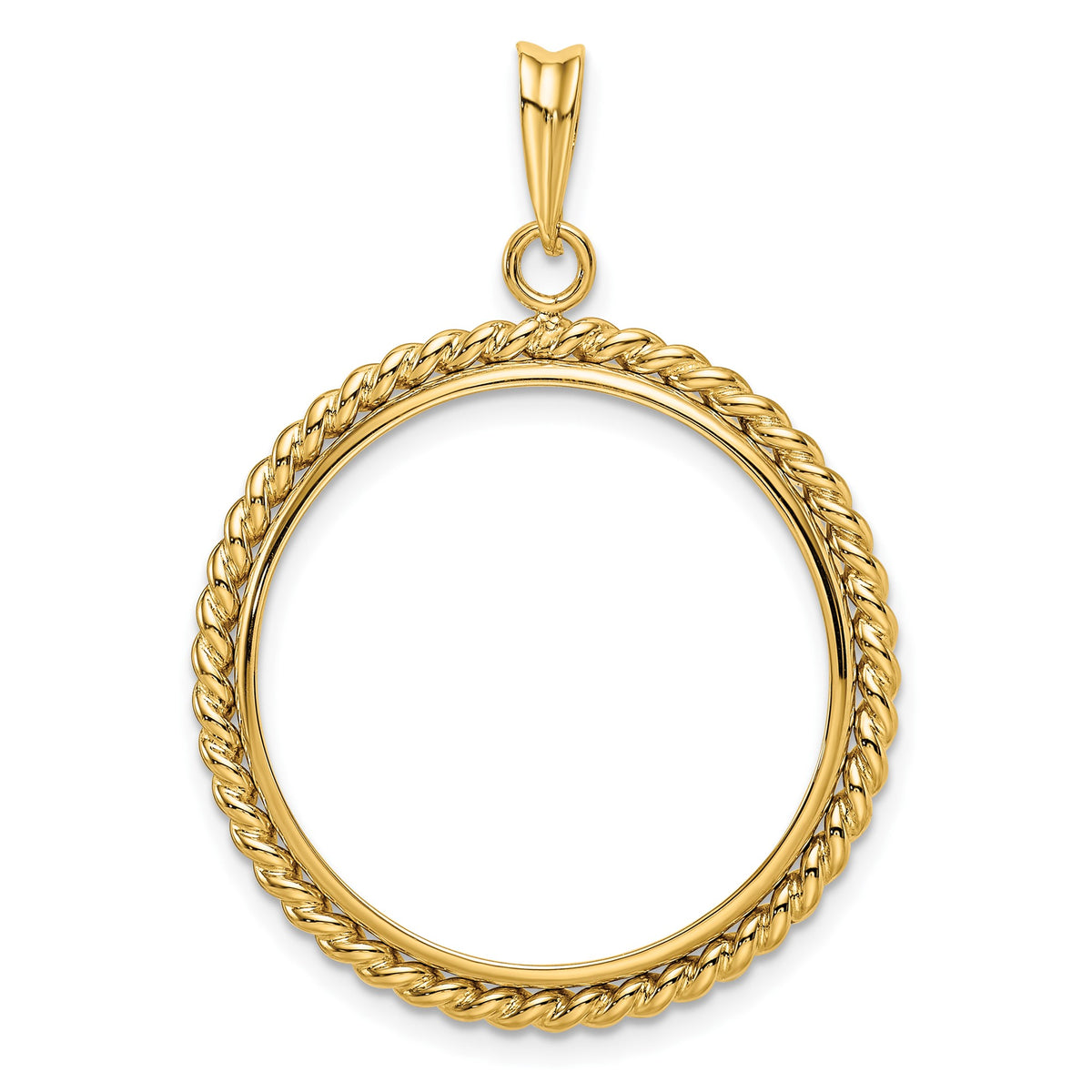 Canadian 1/2 oz Gold Maple Leaf $20 Coin Bezel Pendant Prong – Gold ...