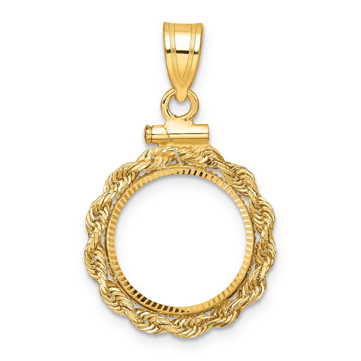 Canadian 1/20 oz Gold Maple Leaf $1 Coin Bezel Pendant Screw – Gold ...