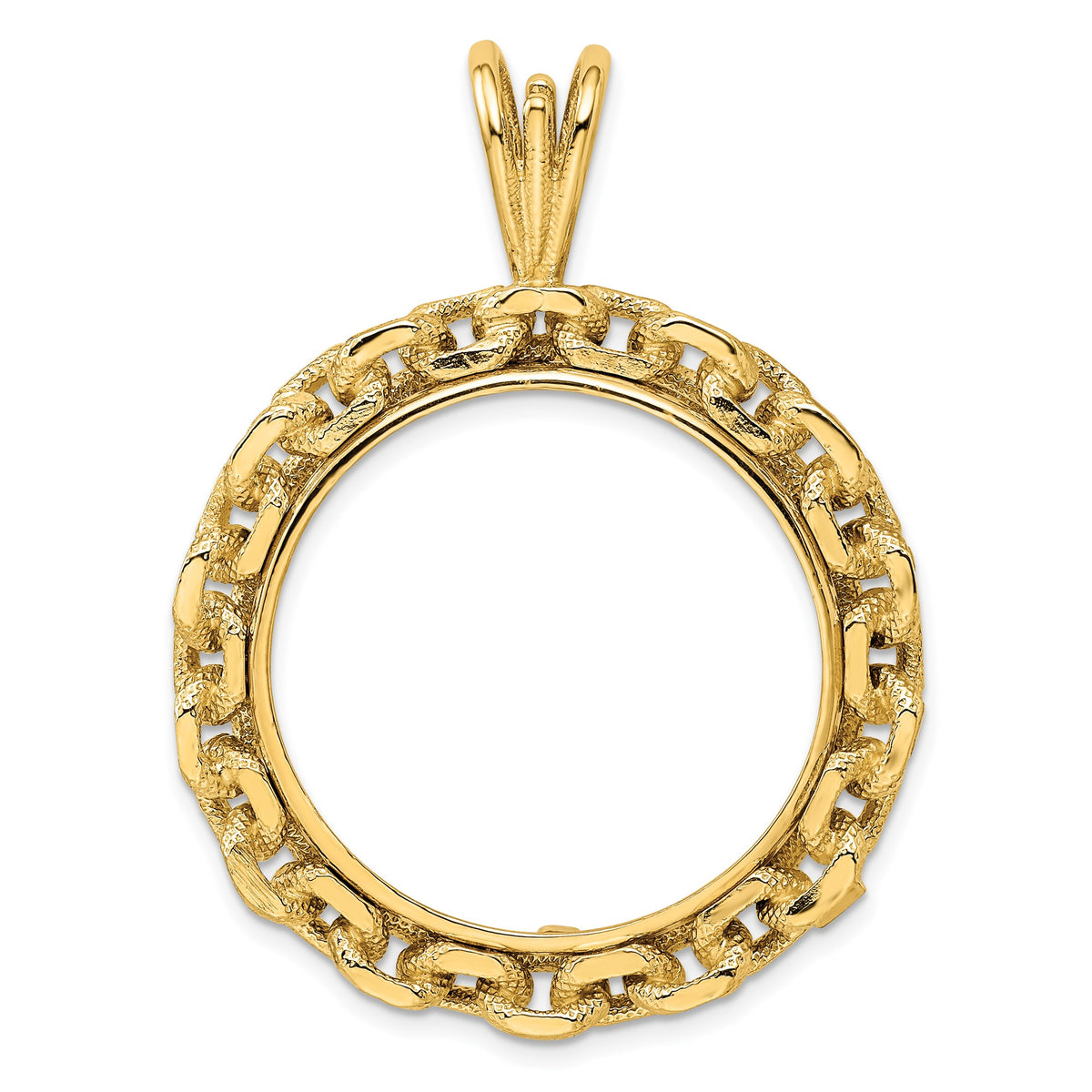 Chinese 1/2 oz Gold Panda ¥100 Coin Bezel pendant Prong Set – Gold Coin ...