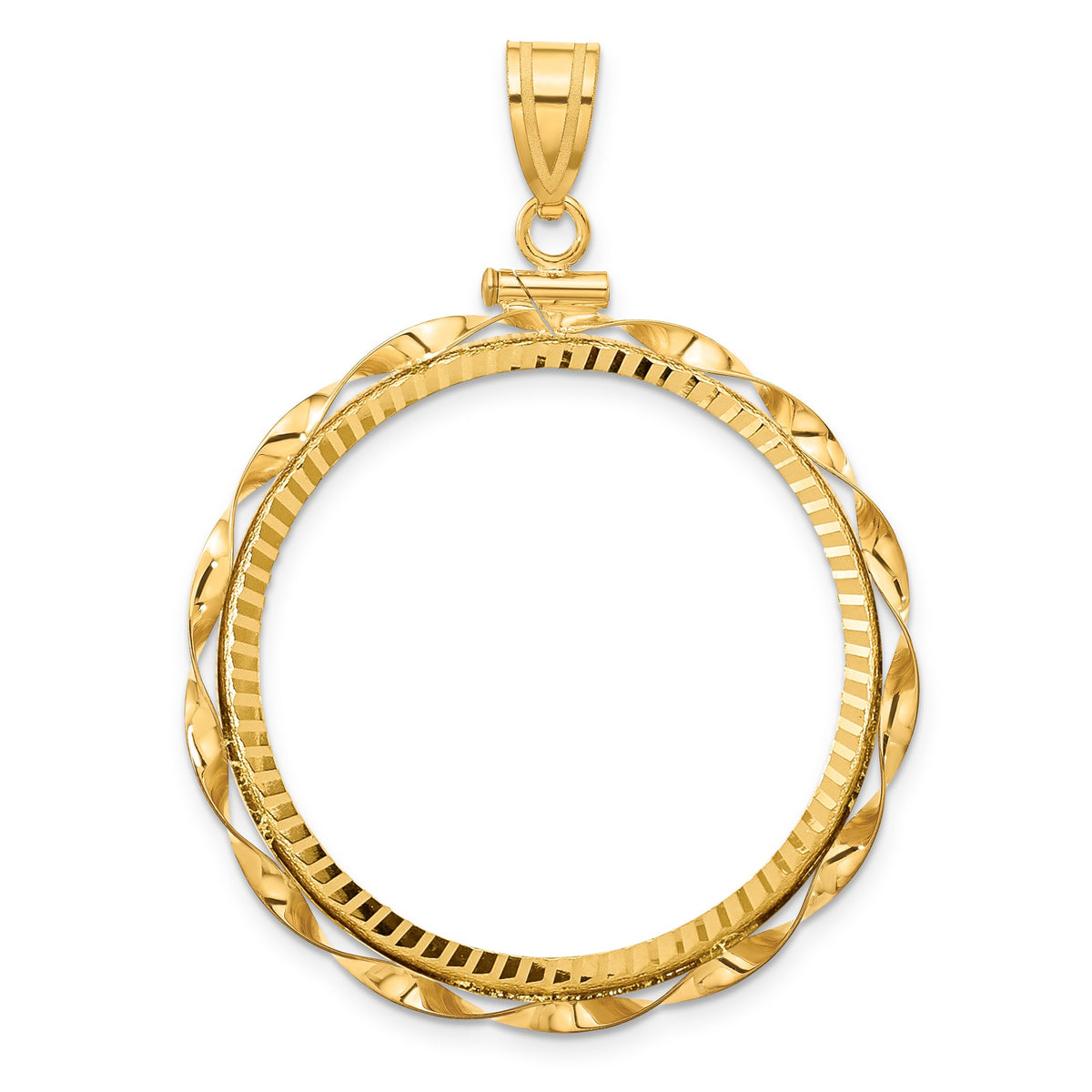 Fiji $1 1/2 oz Silver Taku Sea Turtle Coin Bezel Pendant Screw – Gold ...