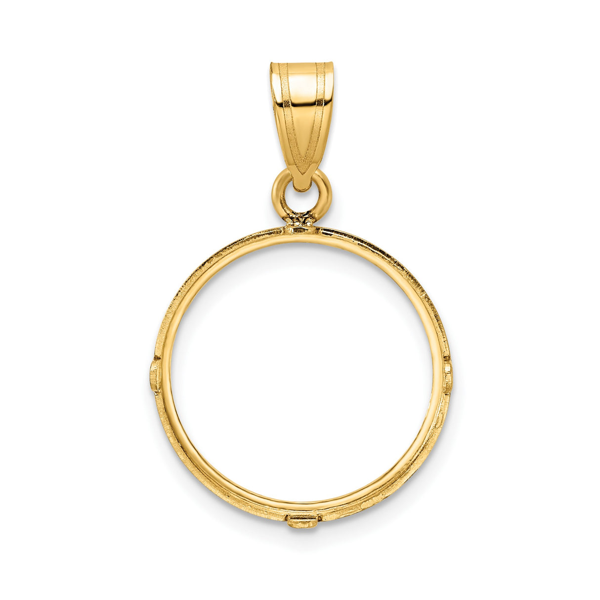 Isle of Man 1/10 oz Gold Nobel £0.5 Coin Bezel pendant Prong – Gold ...
