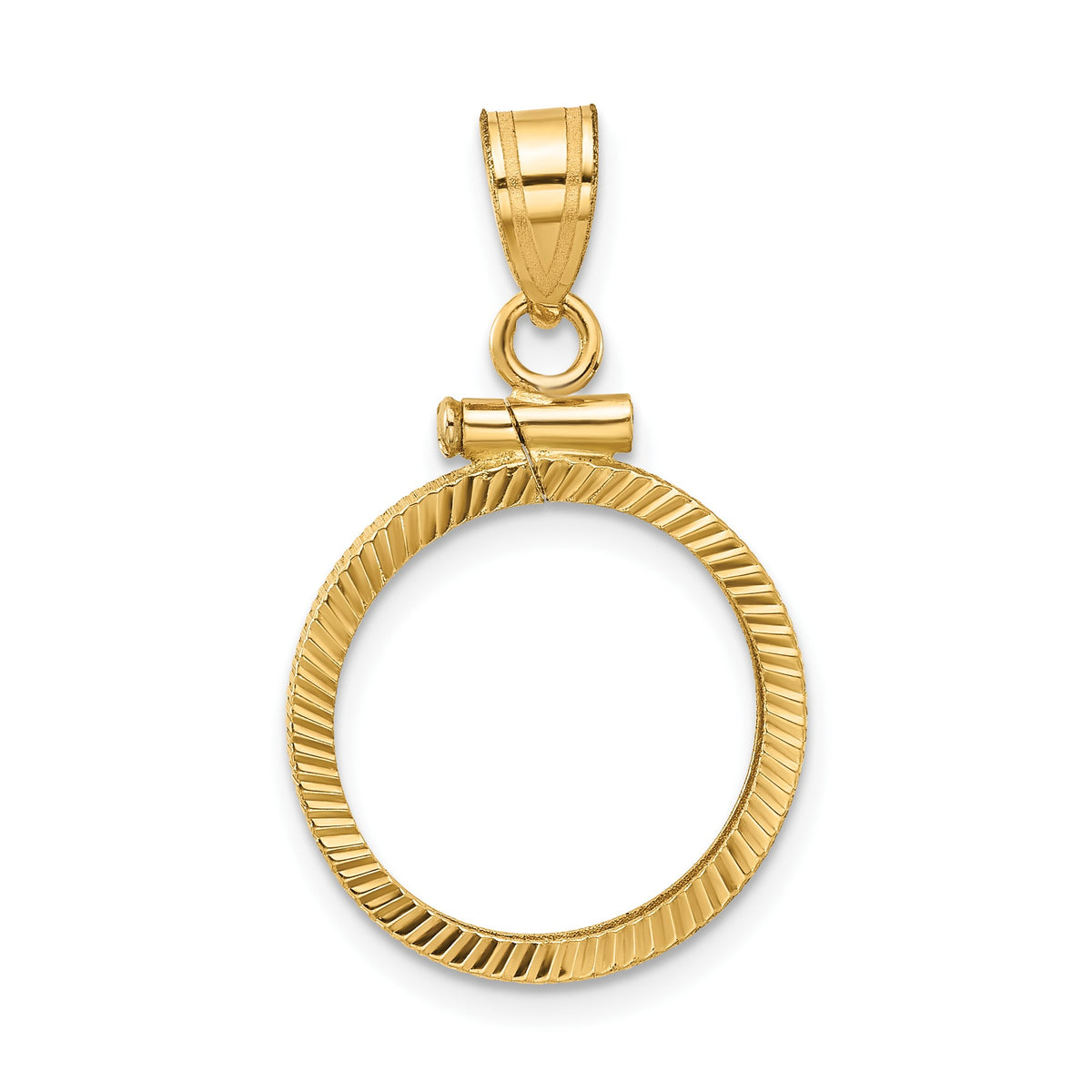 Mexican 2.5 Pesos Gold Coin Bezel Pendant Prong Set Diamond-Cut – Gold ...
