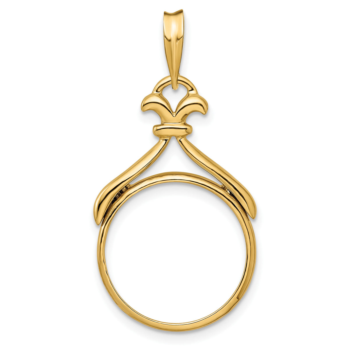 South African 1/10 oz Gold Krugerrand Coin Bezel Pendant Prong – Gold ...