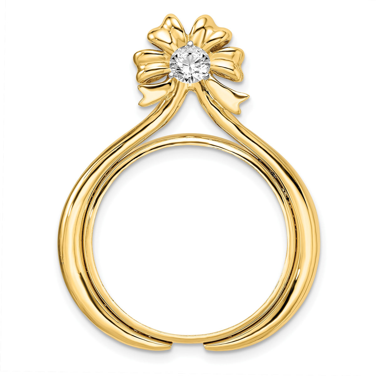 South African 2 Rand Gold Coin Bezel pendant Prong Set Diamond – Gold ...
