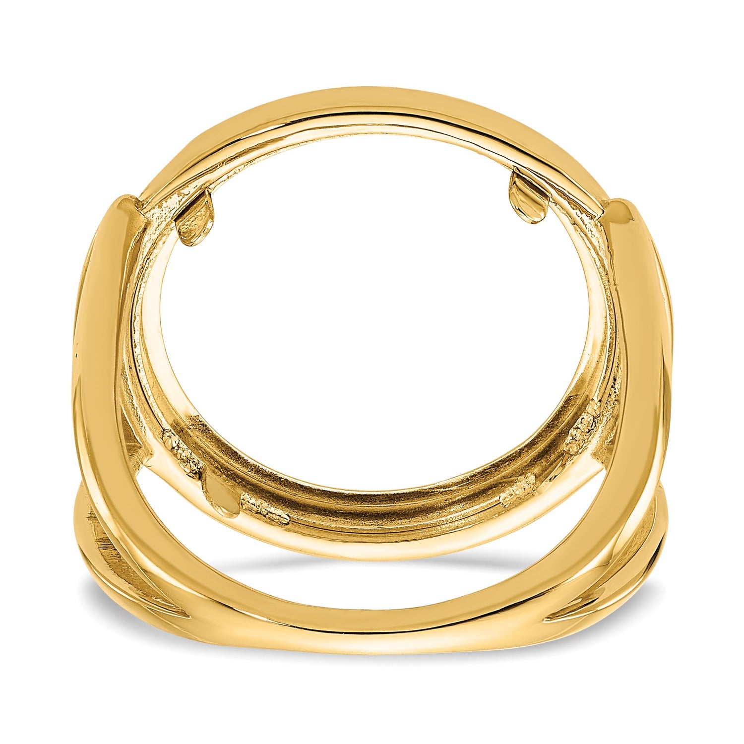 US 1/10 oz Gold American Eagle $5 Coin Bezel Ring Prong Set – Gold Coin ...