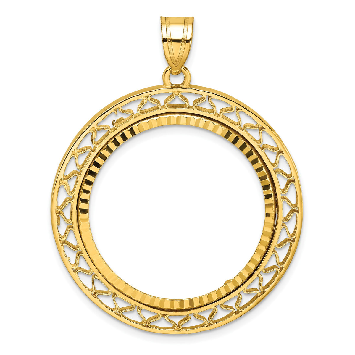 US Gold Indian Head Eagle $10 Coin Bezel Pendant Prong Set – Gold Coin ...